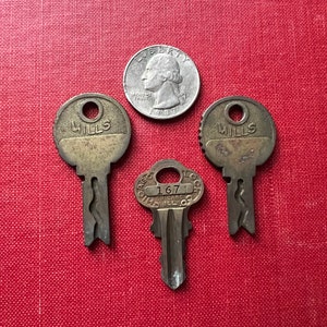 3 Vintage Gumball Vending Machine Keys Mills & Chicago Lock - Etsy