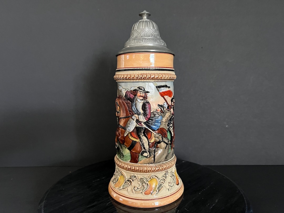 Antique German Beer Stein General Tilly From Adolf Diesinger - Etsy