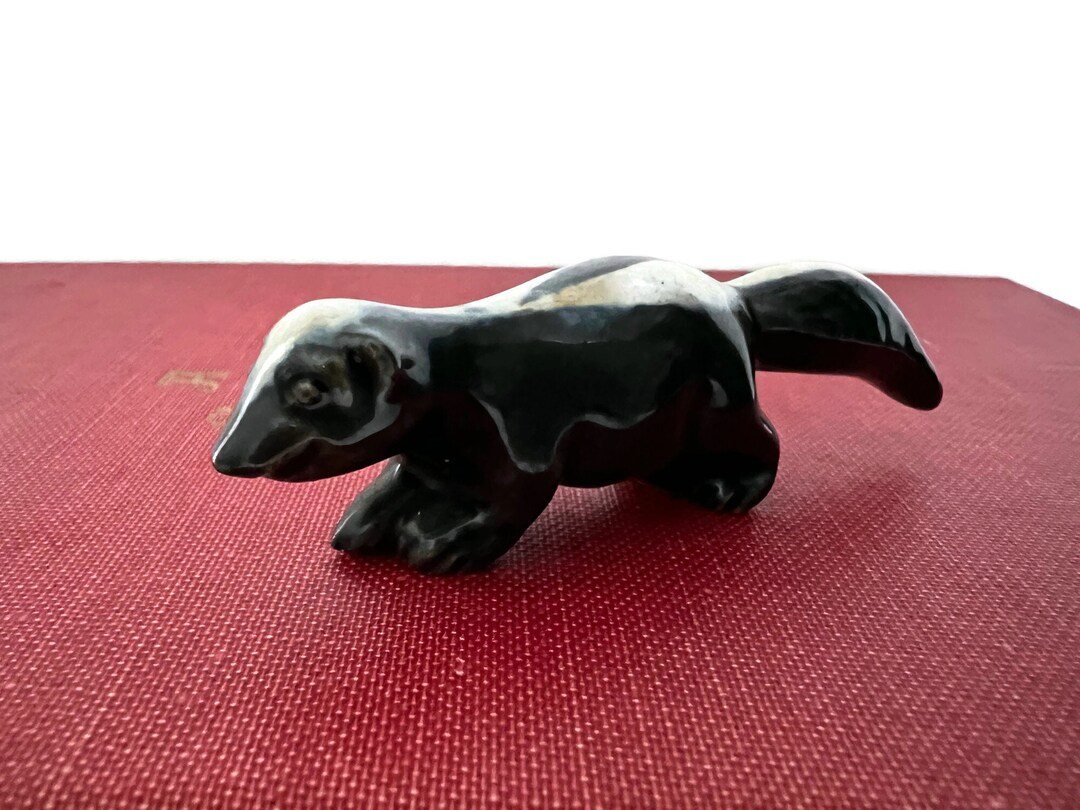 Realistic Miniature China Skunk Figurine - Etsy