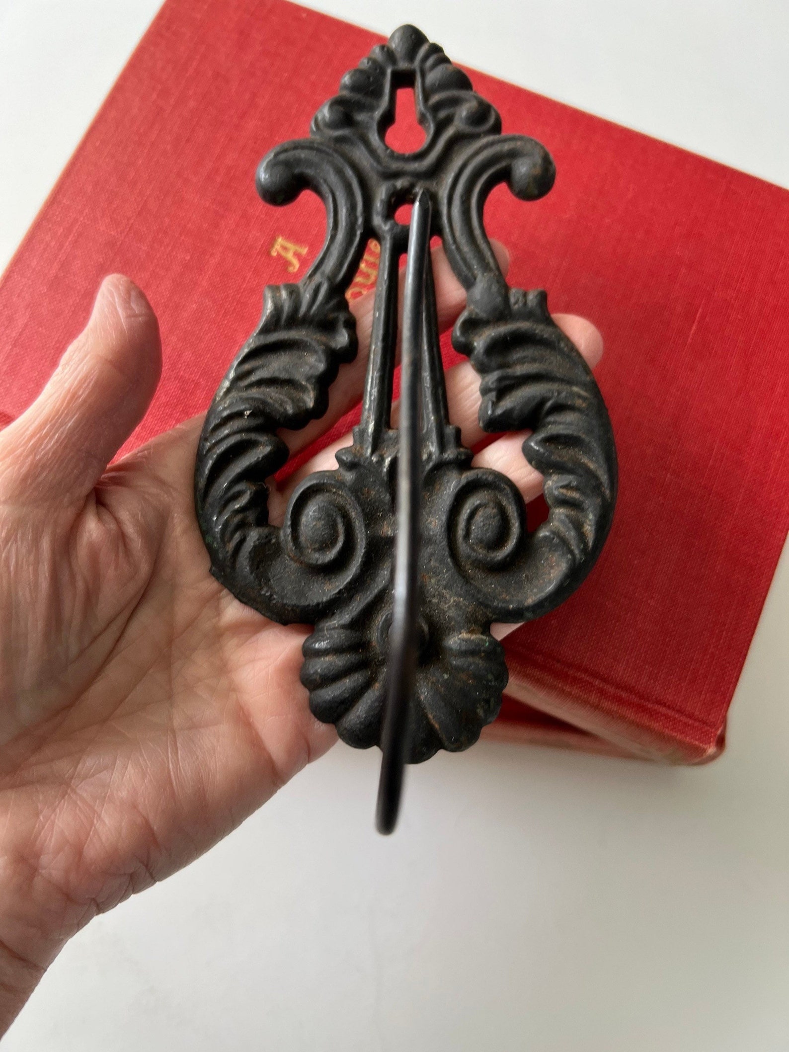 Vintage Metal Receipt Spike Wall Hook Cast Iron Office - Etsy