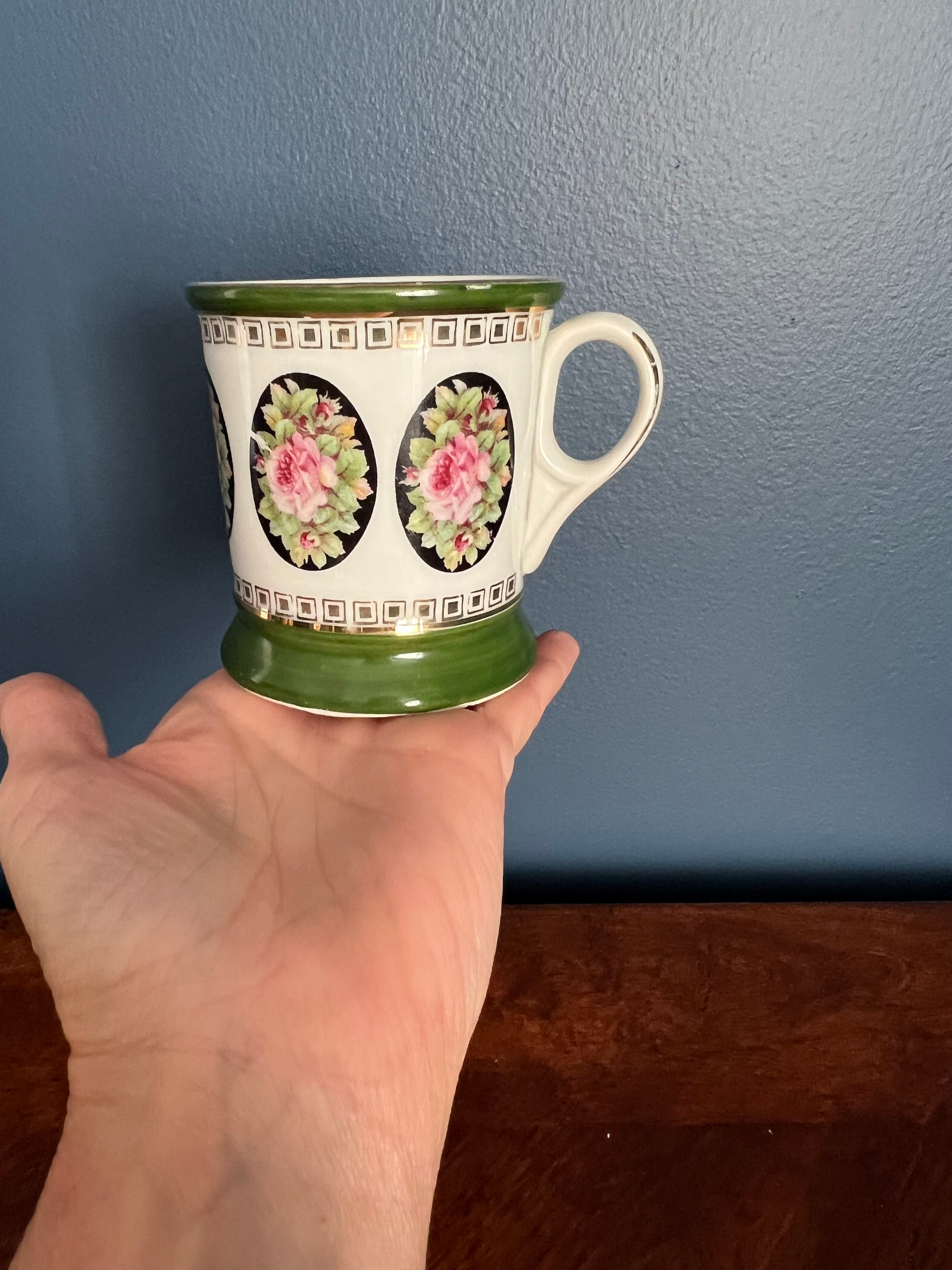 Small Porcelain Floral Cup Made in Germany - Etsy