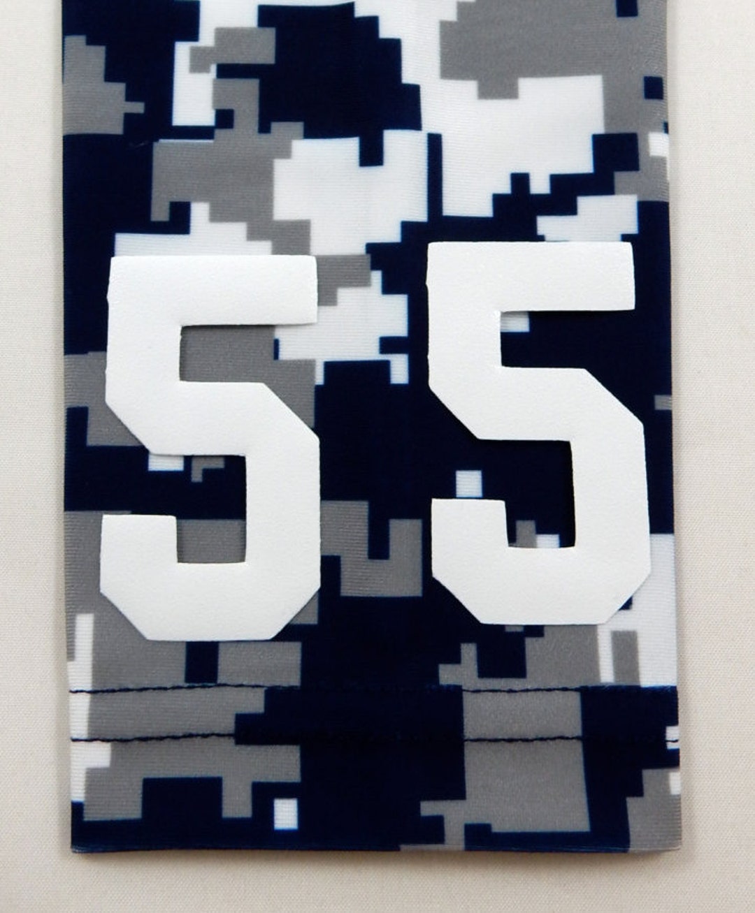 Custom Number PICK YOUR NUMBER Navy Blue Gray White Camo - Etsy