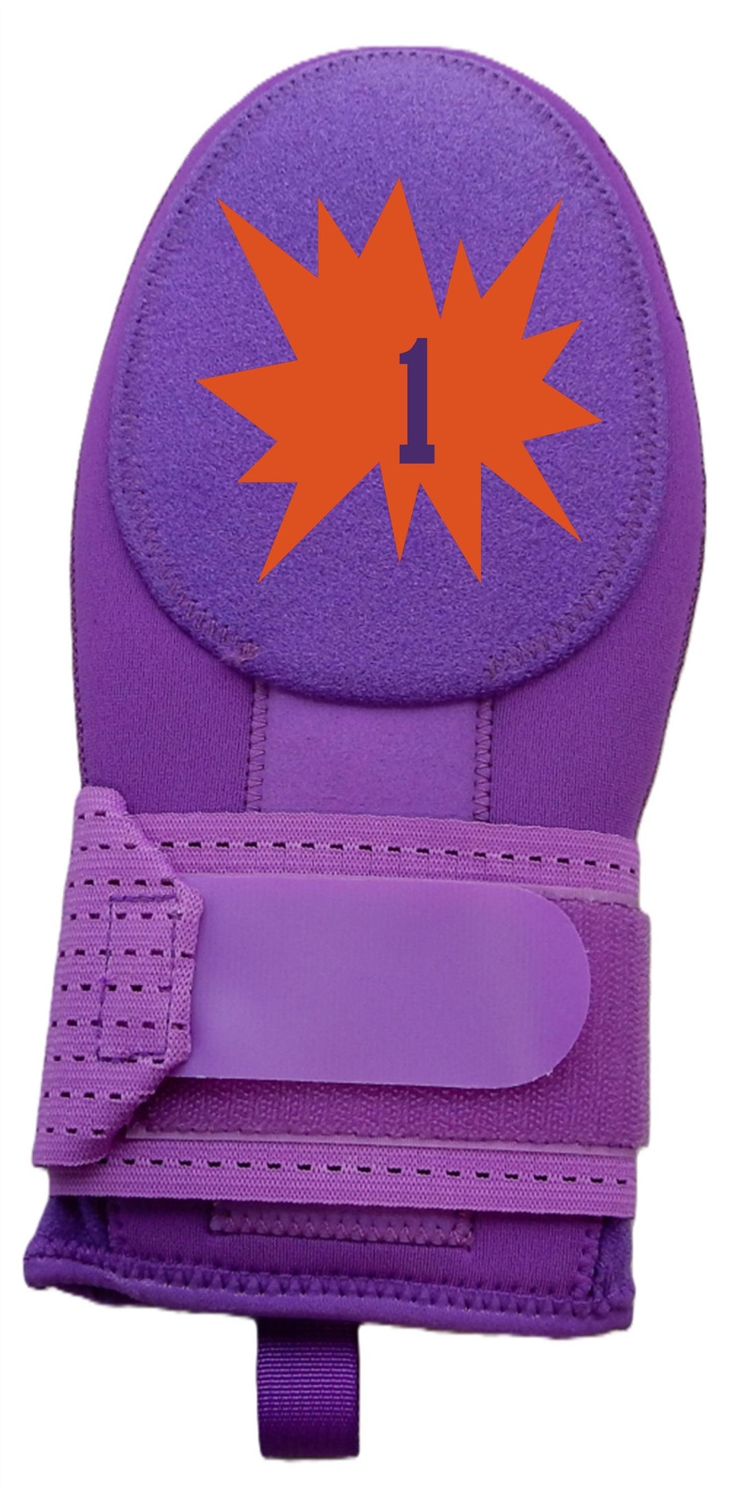Purple Comic Pow Custom Number Sliding Mitt for Baseball or Softball 17 ...