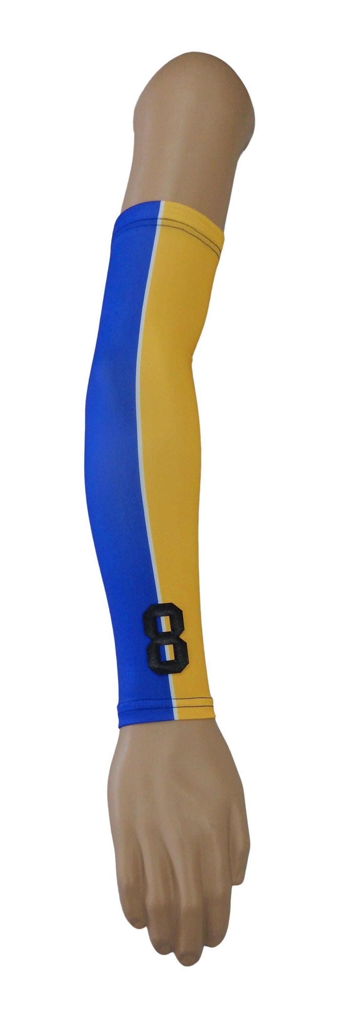 Royal Blue & Yellow Custom Numbers or Initials 2 Way Player Moisture ...