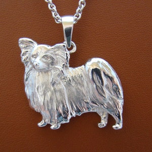 Large Sterling Silver Papillon Standing Study Pendant - Etsy