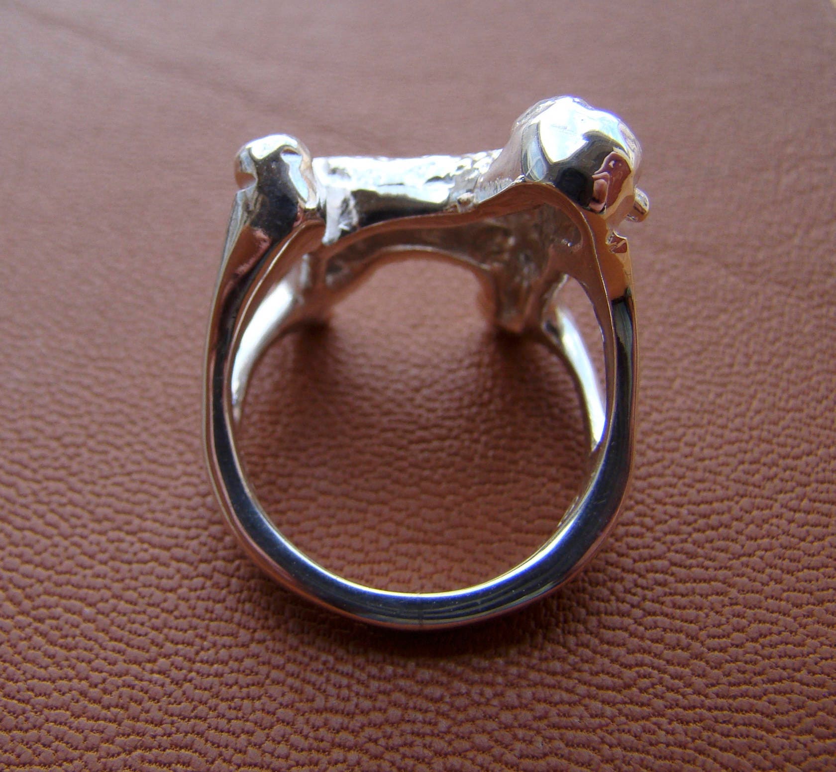 Sterling Silver Poodle Standing Study Ring - Etsy