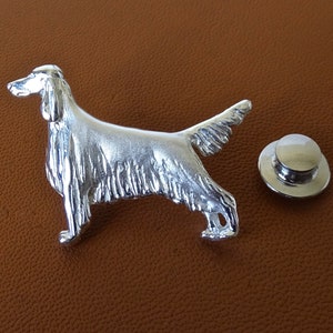 Sterling Silver Irish Setter Standing Study Lapel Pin - Etsy