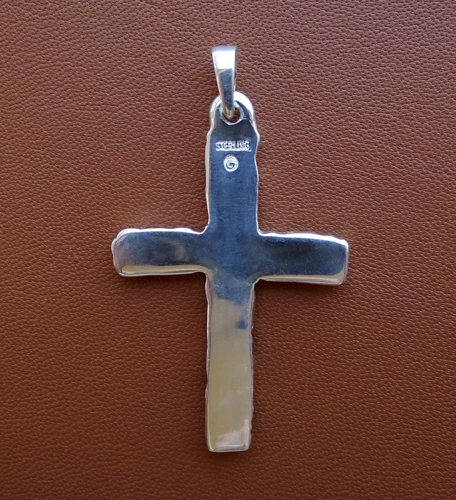 Large Sterling Silver Silver Hand Made Cross - Etsy