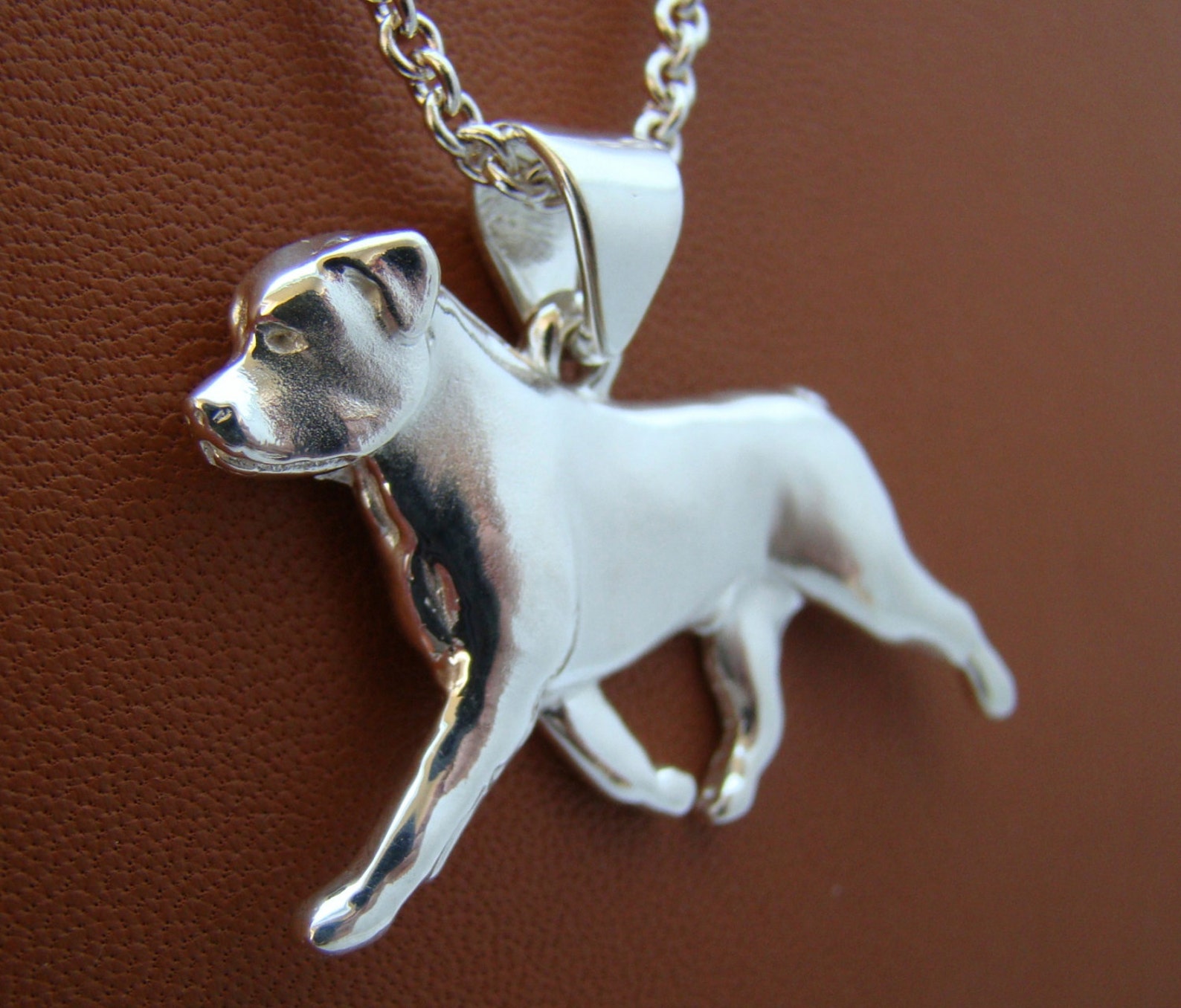 Large Sterling Silver Rottweiler Moving Study Pendant - Etsy