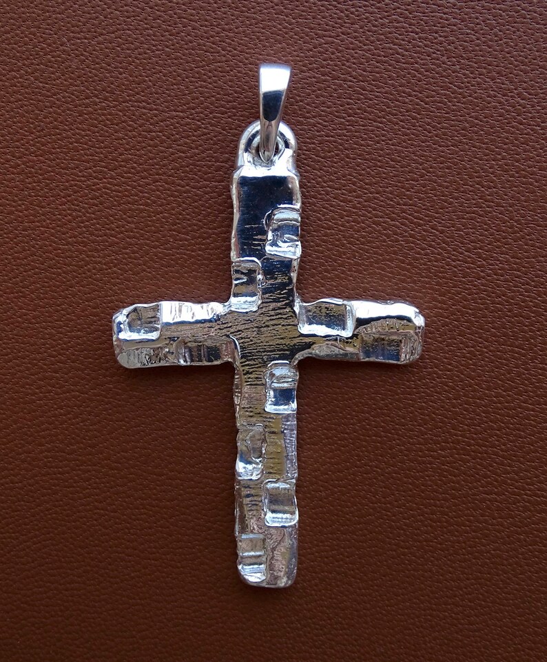 Large Sterling Silver Silver Hand Made Cross - Etsy
