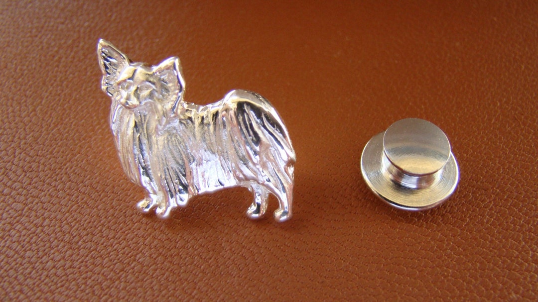 Small Sterling Silver Papillon Angel Lapel Pin - Etsy