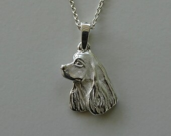 Sterling Silver Cocker Spaniel Head Study Ring | Etsy