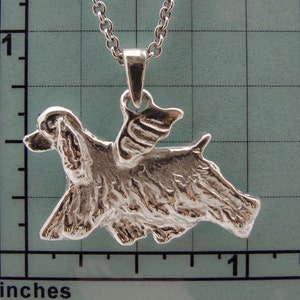 Sterling Silver Cocker Spaniel Angel Pendant - Etsy