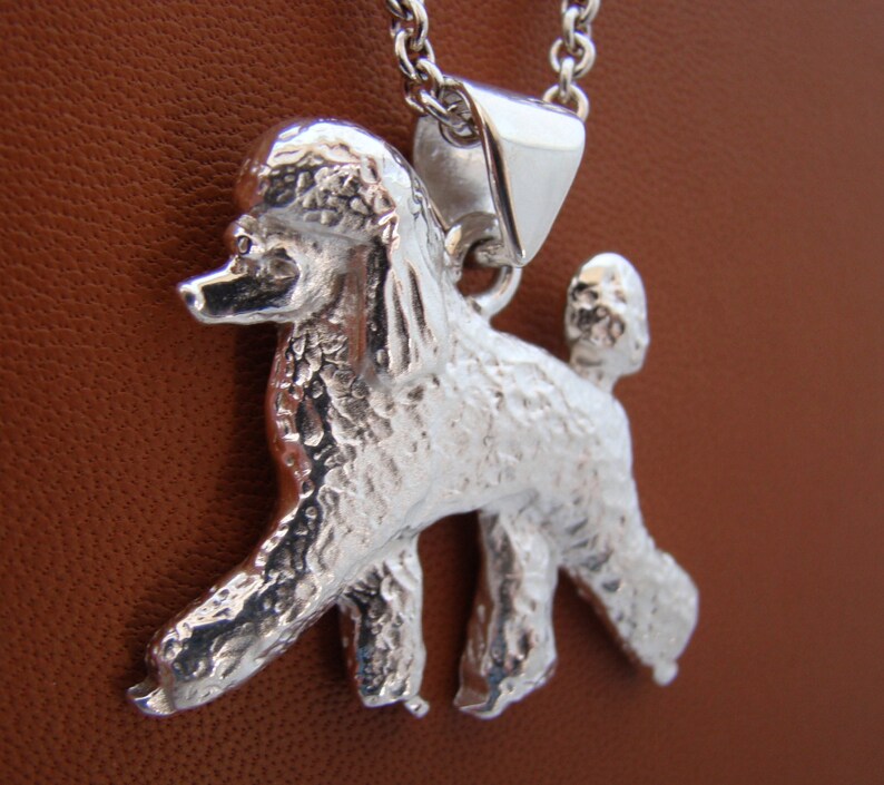 Large Sterling Silver Poodle Moving Study Pendant - Etsy