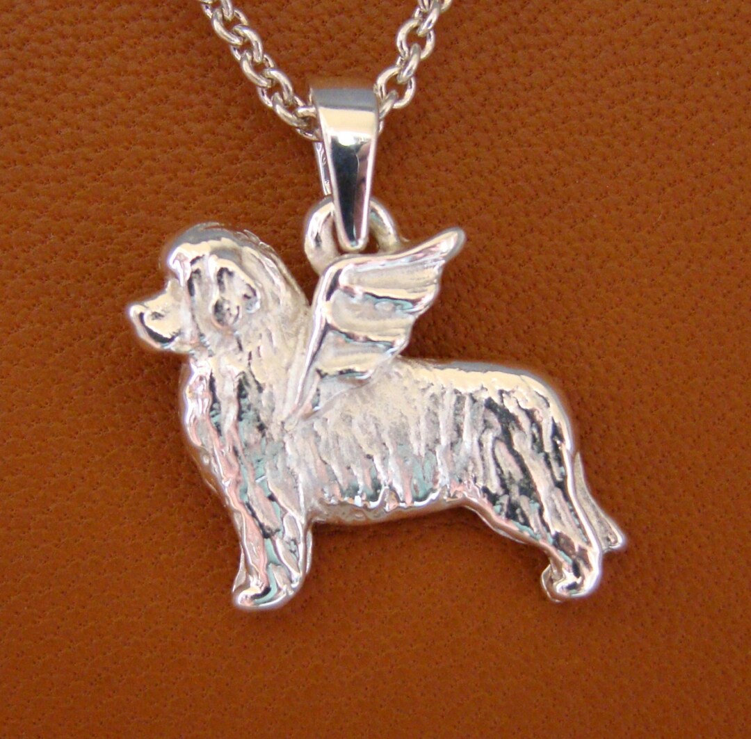 Small Sterling Silver Newfoundland Angel Pendant - Etsy