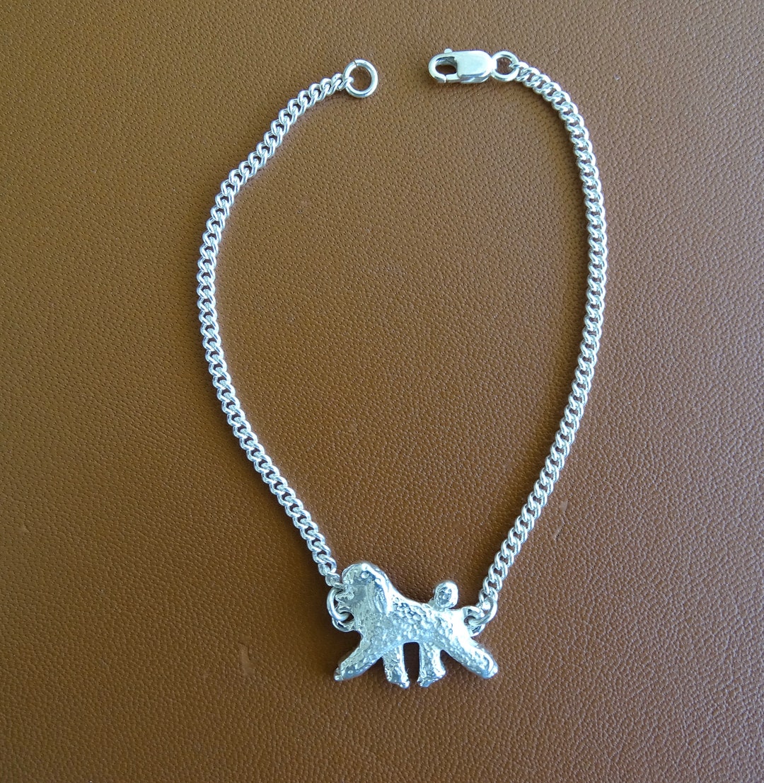 Small Sterling Silver Poodle Bracelet - Etsy