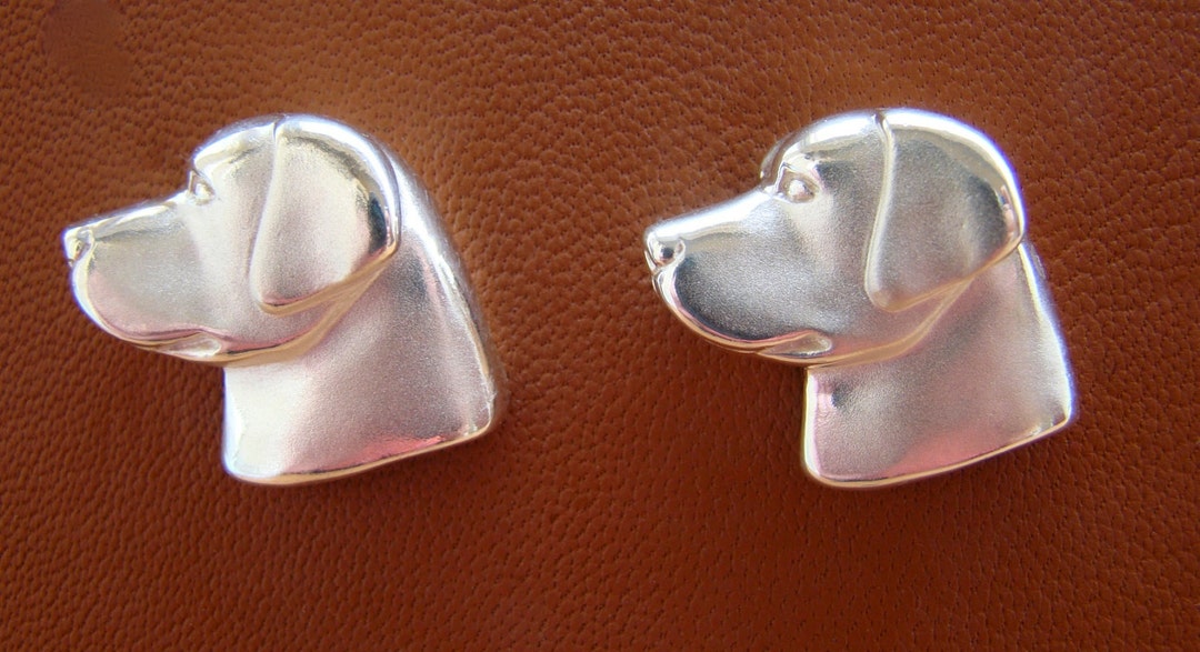 Large Sterling Silver Labrador Retriever Cuff Links - Etsy