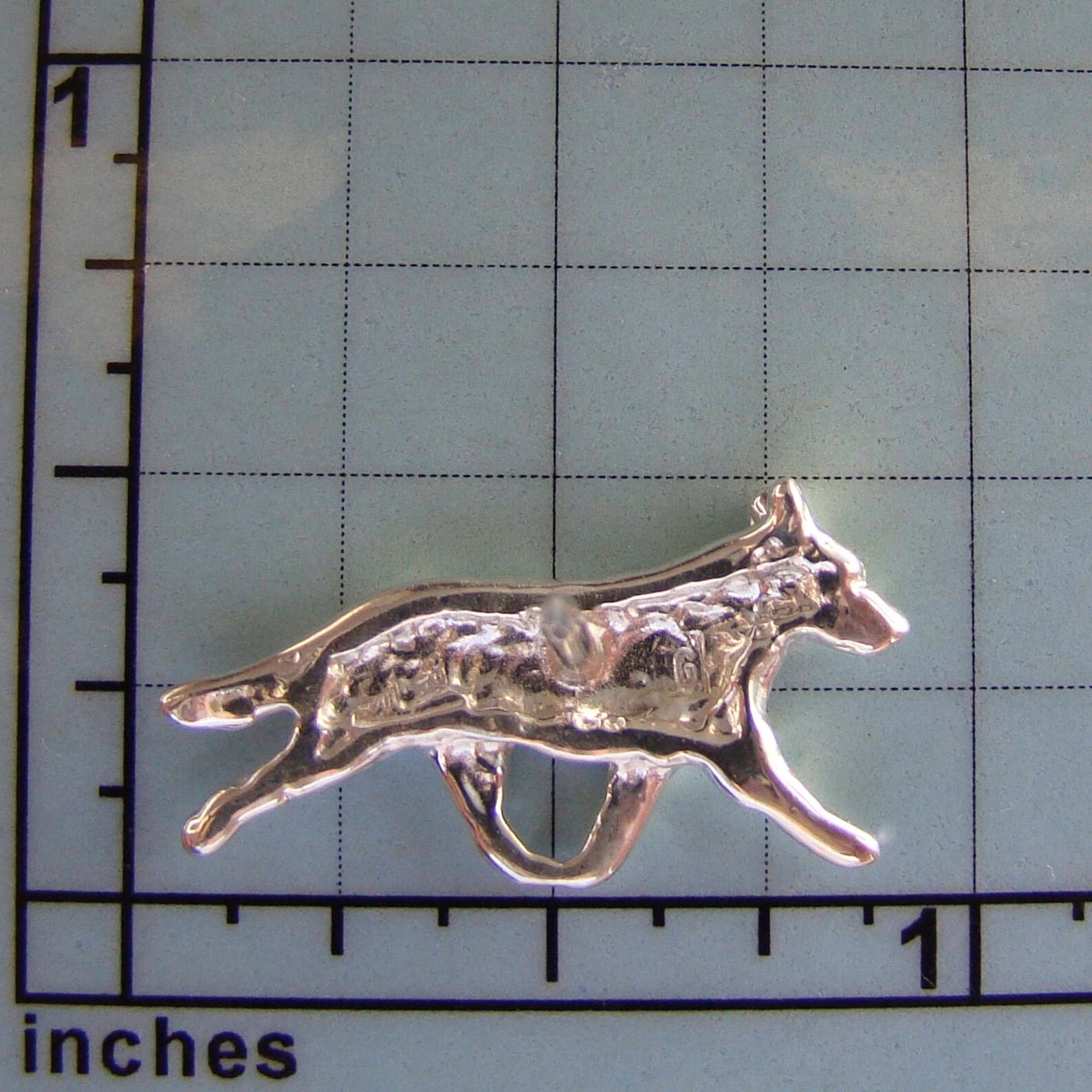 Small Sterling Silver Australian Cattle Dog Lapel Pin - Etsy