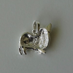 Small Sterling Silver Papillon Pendant - Etsy