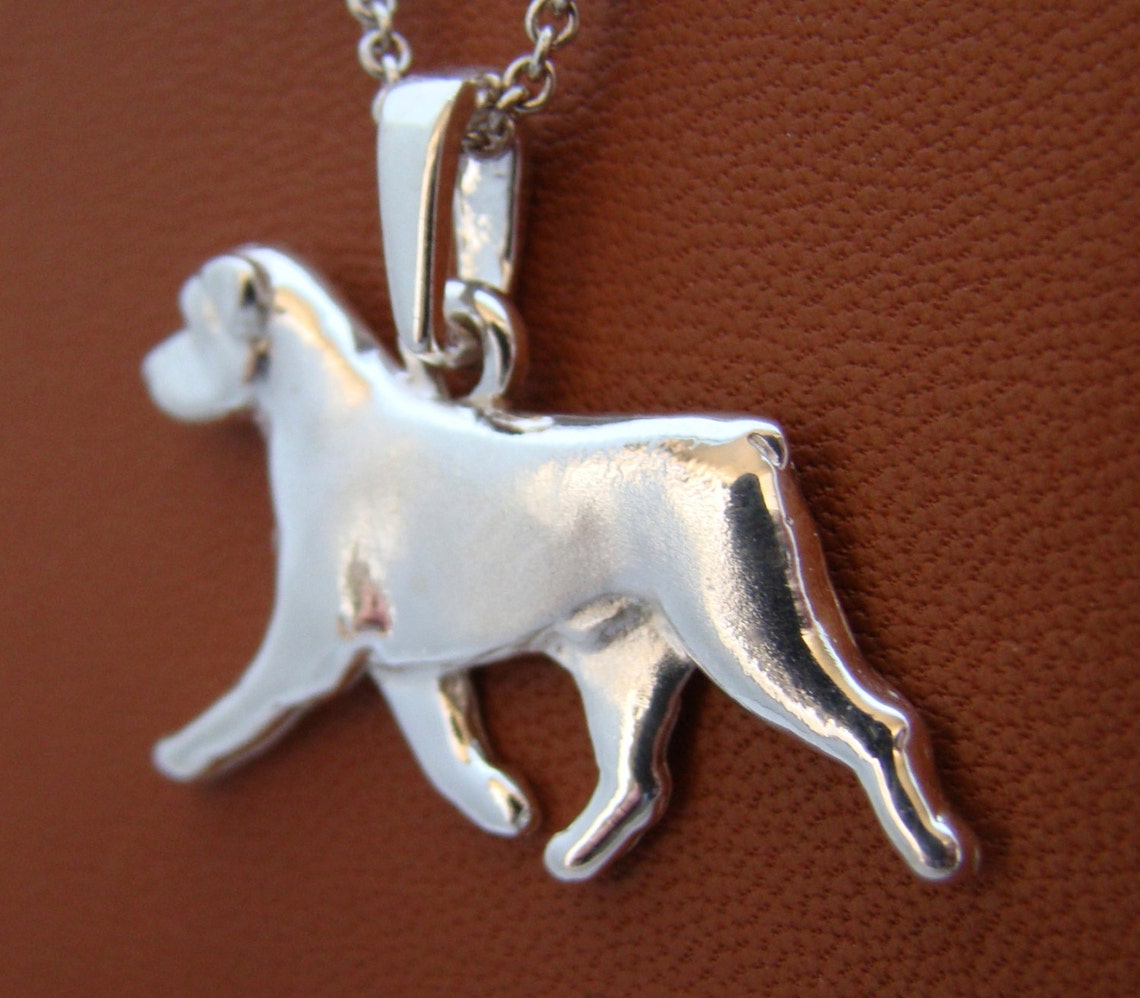 Small Sterling Silver Rottweiler Moving Study Pendant - Etsy Canada