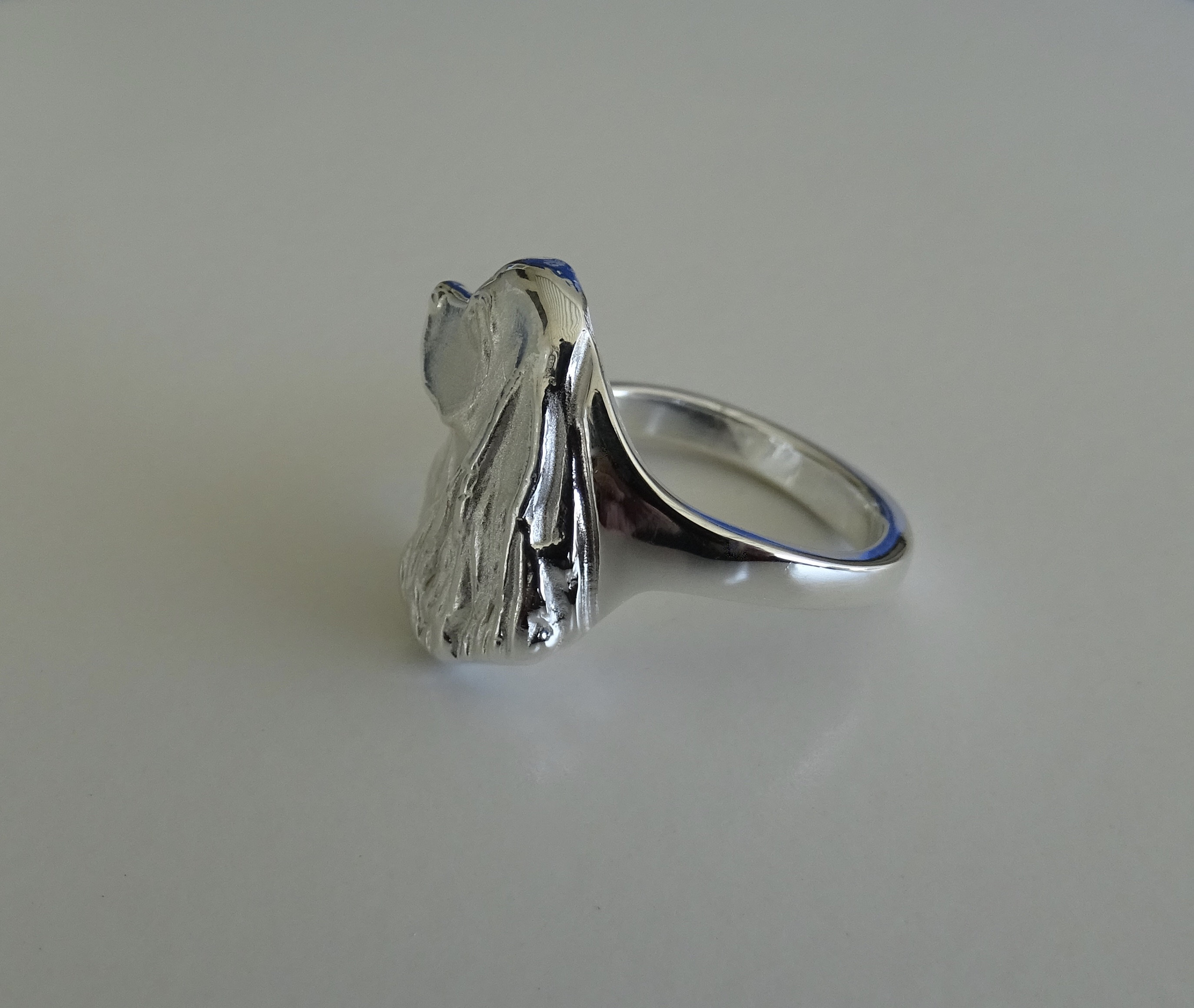 Sterling Silver Cocker Spaniel Head Study Ring | Etsy