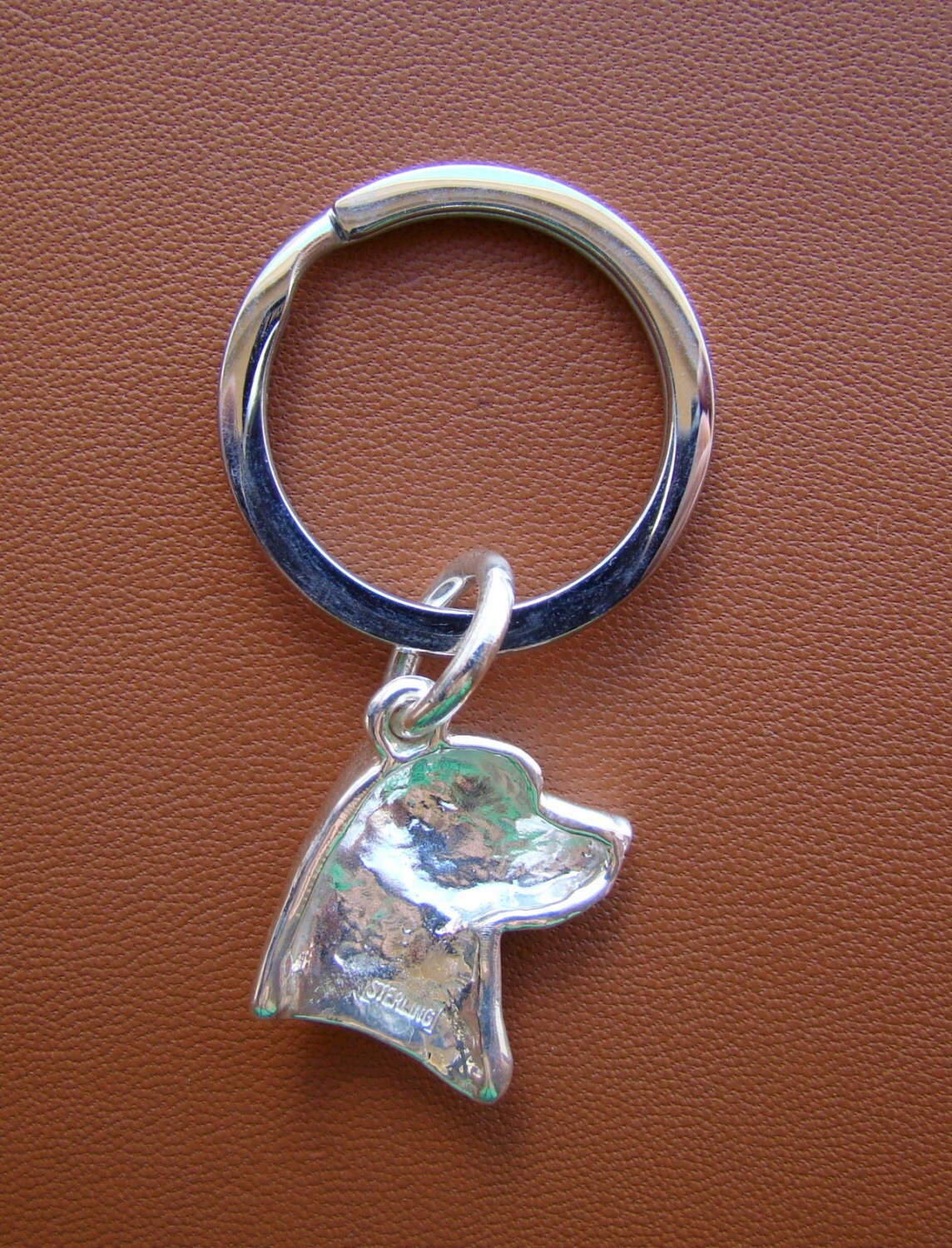 Sterling Silver Labrador Retriever Large Head Study Key Ring - Etsy