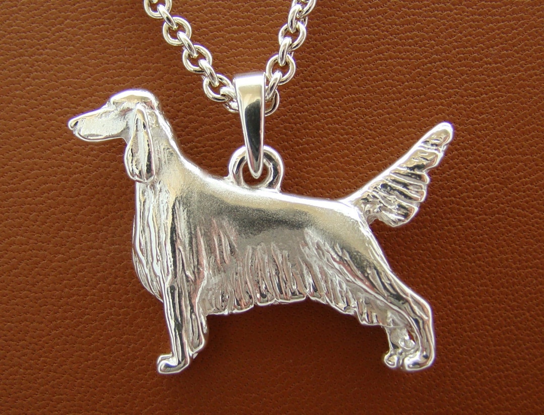 Sterling Silver Irish Setter Standing Study Pendant - Etsy