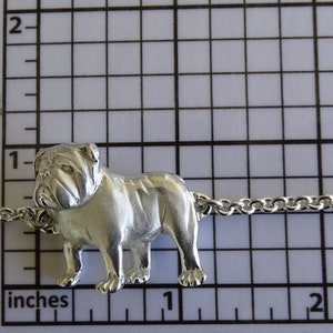 Large Sterling Silver Bulldog/ English Bulldog Standing Study Bracelet ...