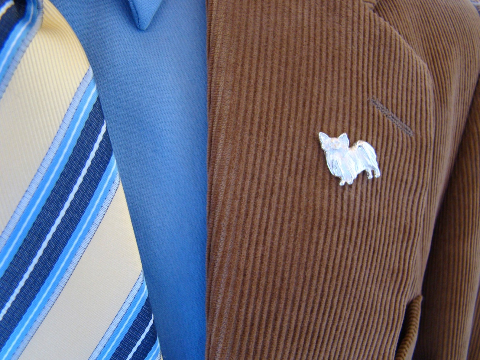 Small Sterling Silver Papillon Angel Lapel Pin - Etsy