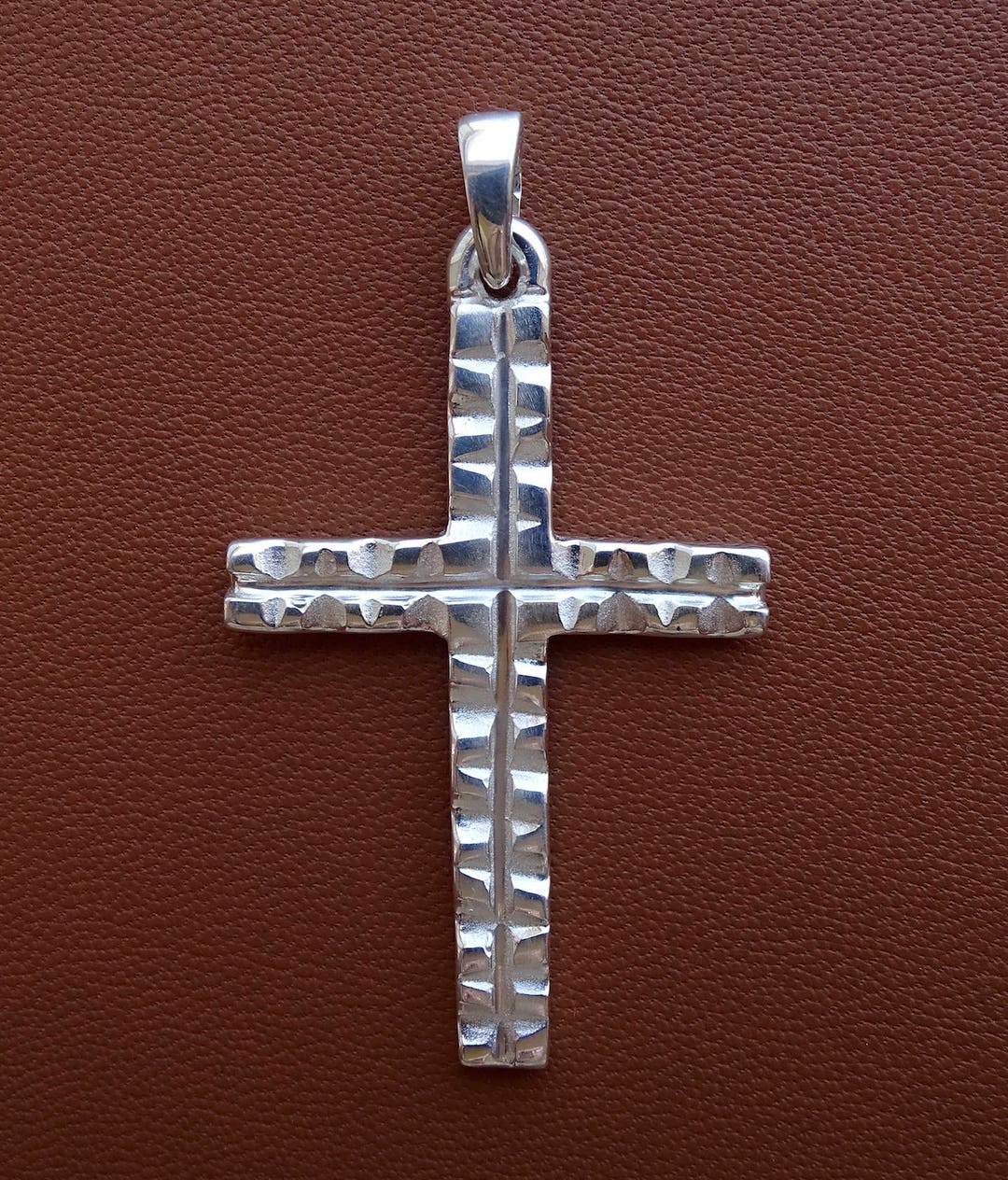 Large Sterling Silver Silver Hand Made Cross - Etsy