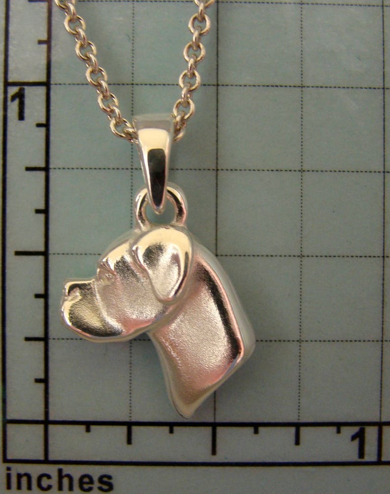 Small Sterling Silver Boxer Head Study Ring | Etsy