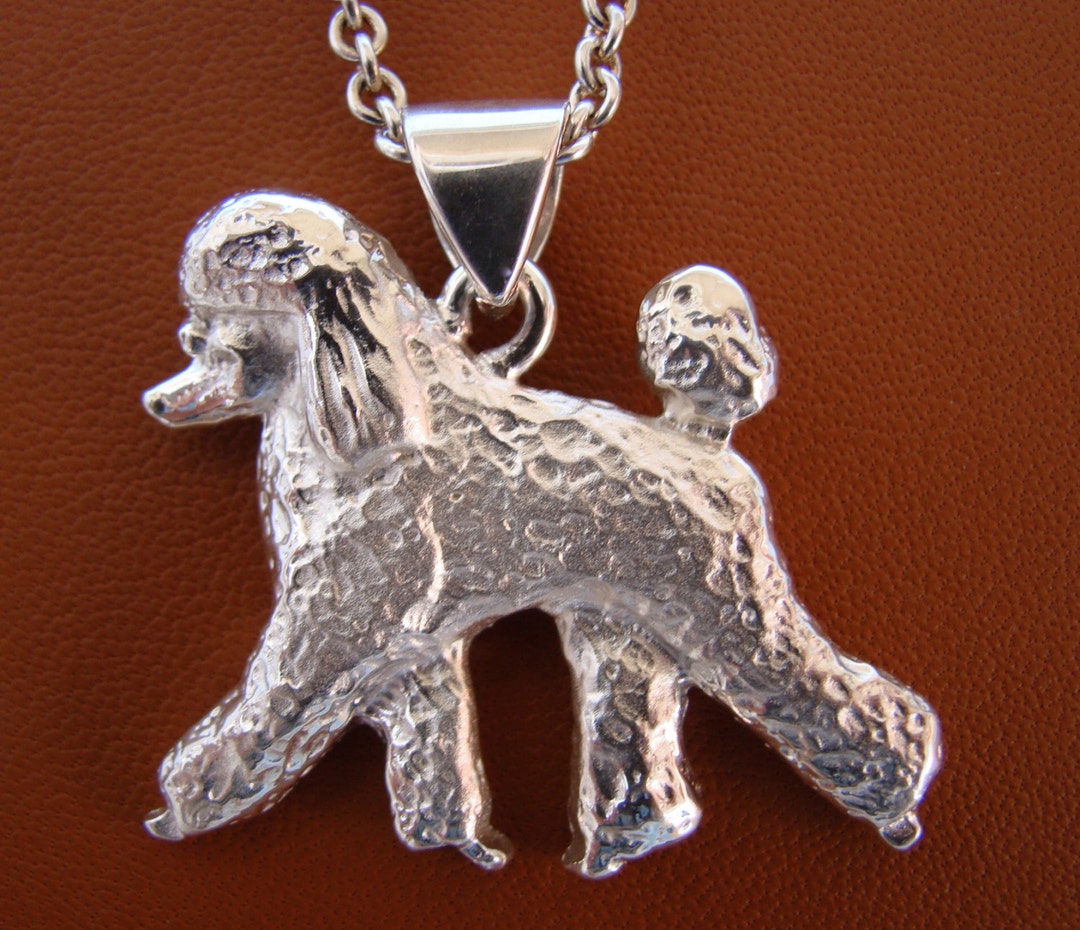 Large Sterling Silver Poodle Moving Study Pendant - Etsy