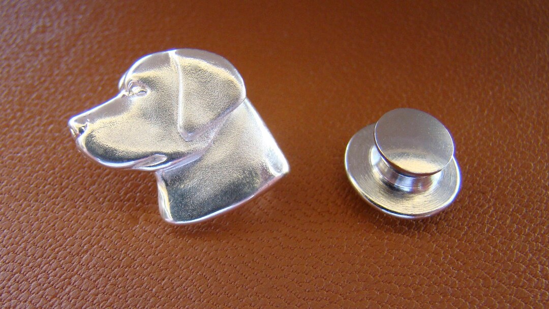Small Sterling Silver Labrador Retriever Lapel Pin - Etsy
