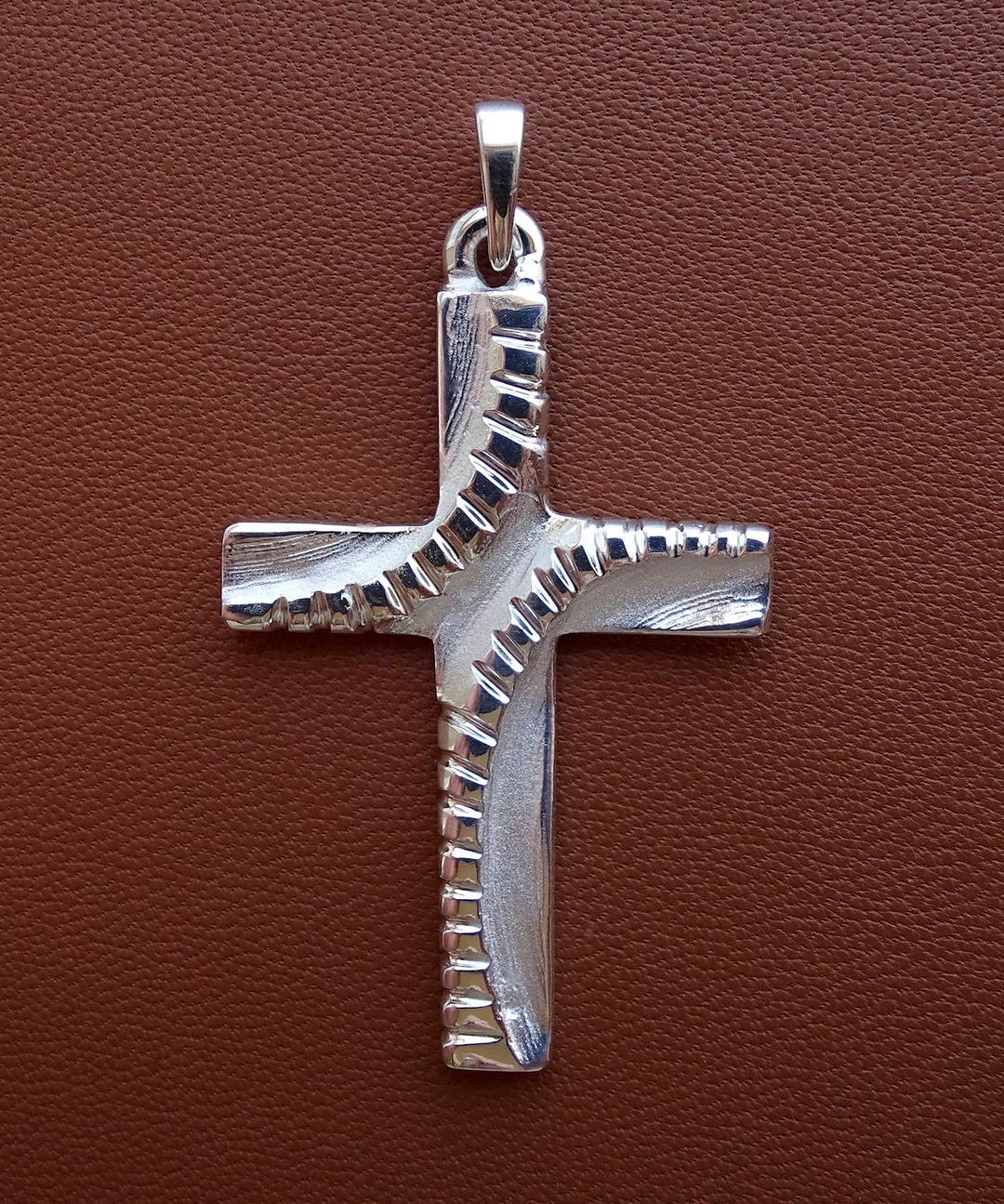 Large Sterling Silver Silver Hand Made Cross - Etsy