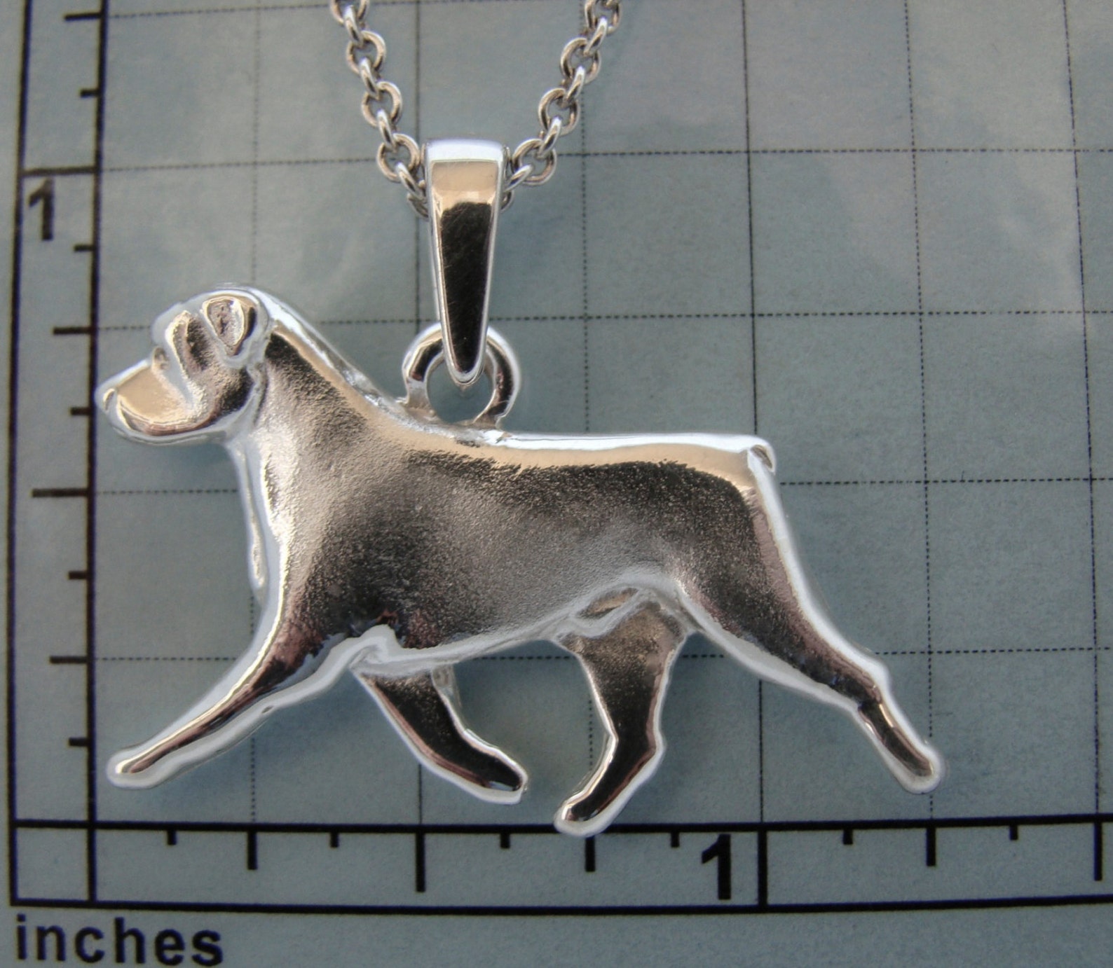 Small Sterling Silver Rottweiler Moving Study Pendant - Etsy Canada