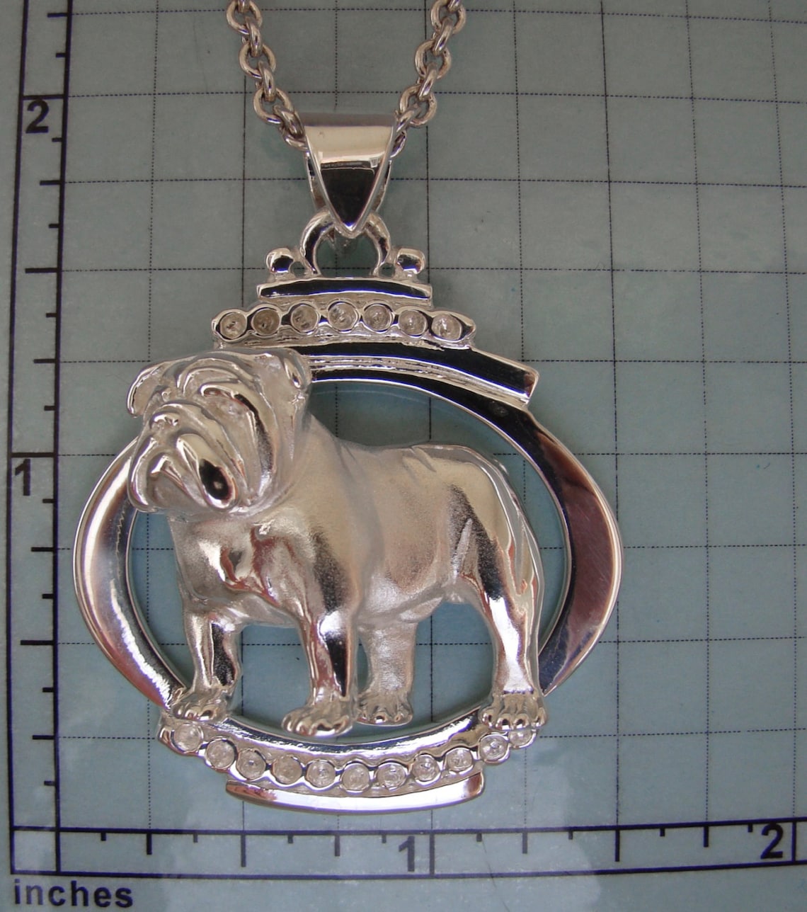 Large Sterling Silver Bulldog / English Bulldog Standing Study - Etsy