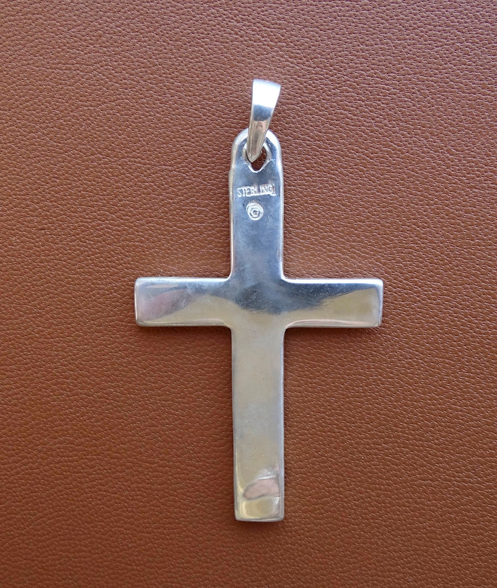 Large Sterling Silver Silver Hand Made Cross - Etsy