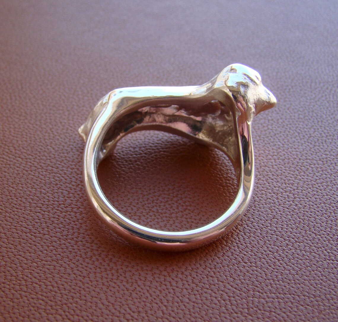 Sterling Silver Long Hair Dachshund Standing Study Ring - Etsy