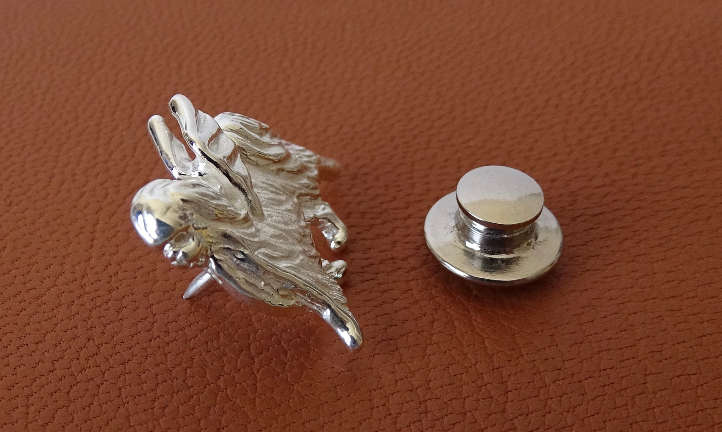 Sterling Silver Japanese Chin Angel Lapel Pin - Etsy