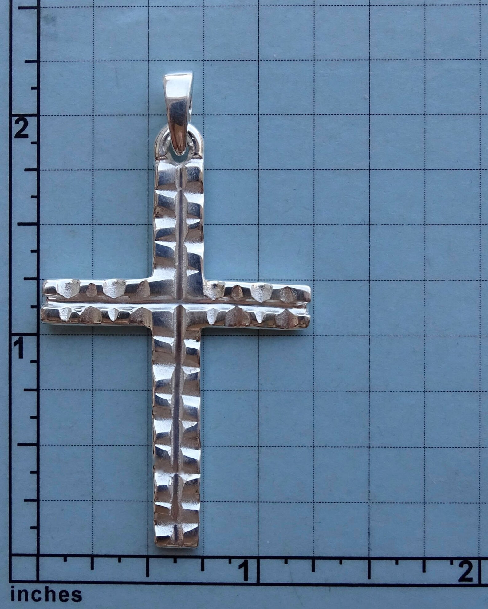 Large Sterling Silver Silver Hand Made Cross - Etsy