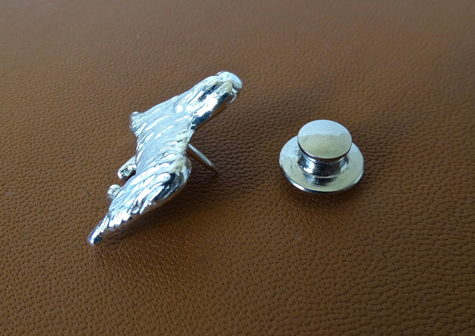 Small Sterling Silver Japanese Chin Moving Study Lapel Pin - Etsy