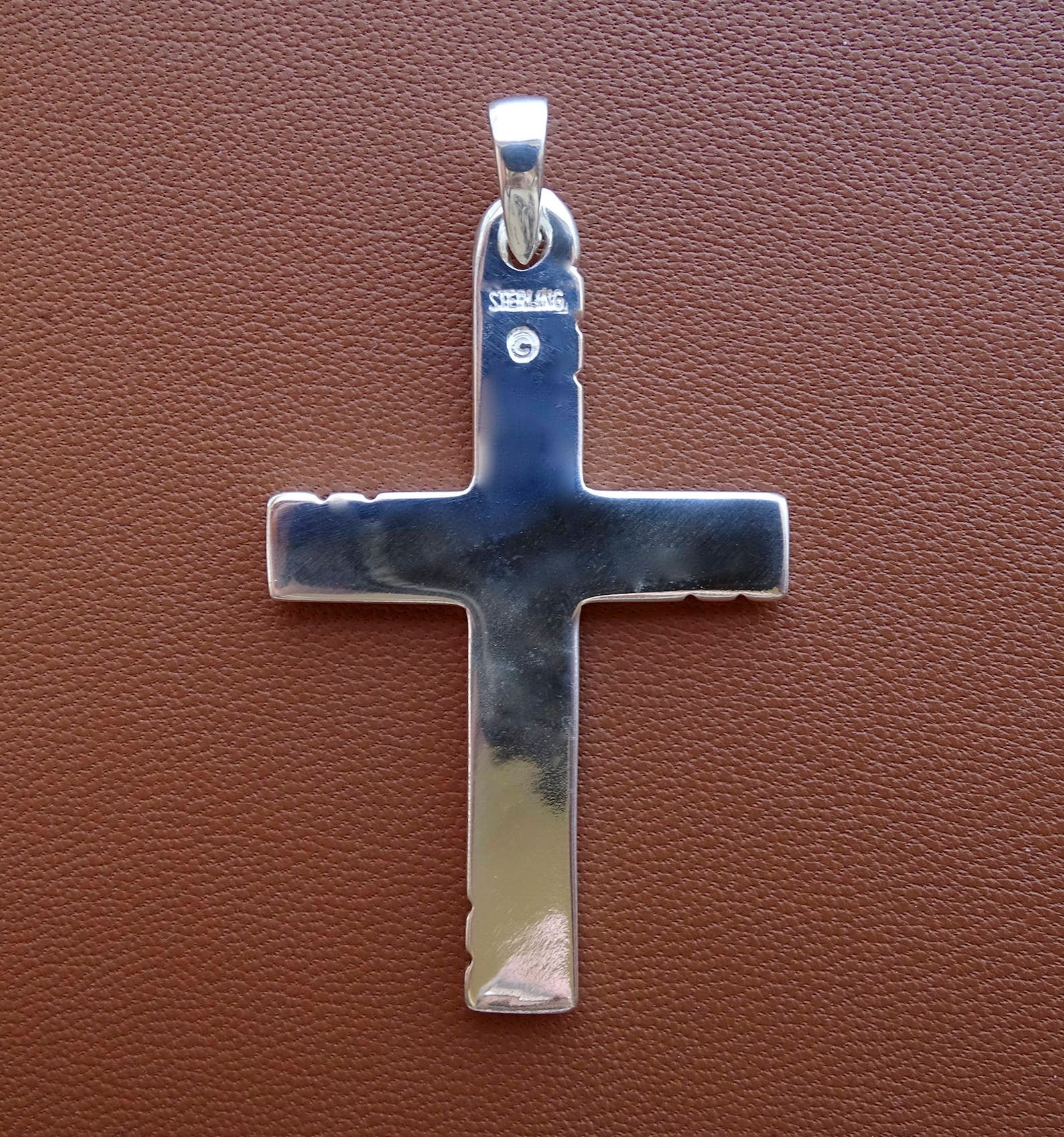 Large Sterling Silver Silver Hand Made Cross | Etsy