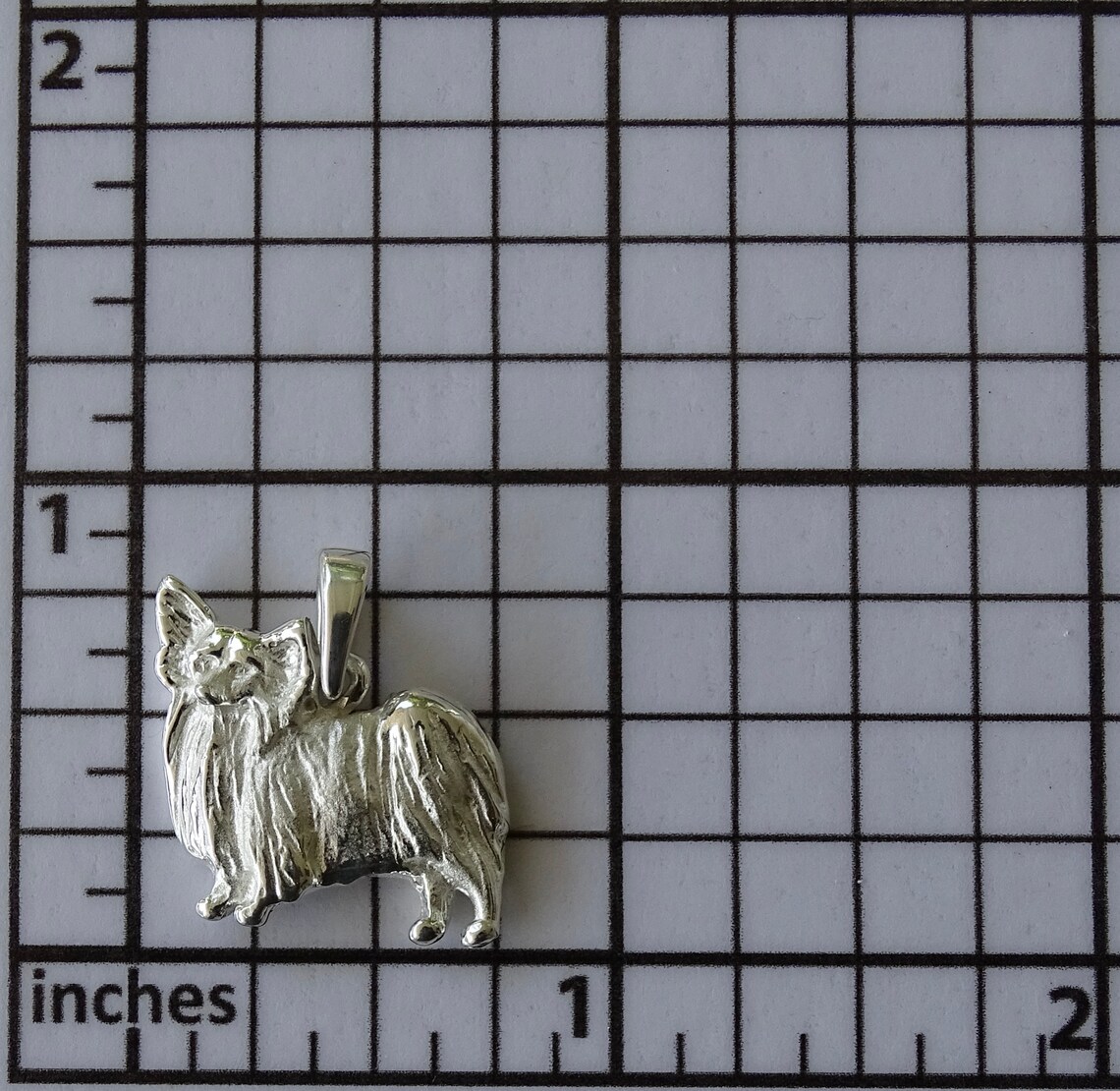 Small Sterling Silver Papillon Pendant - Etsy