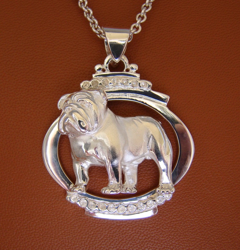 Large Sterling Silver Bulldog / English Bulldog Standing Study - Etsy
