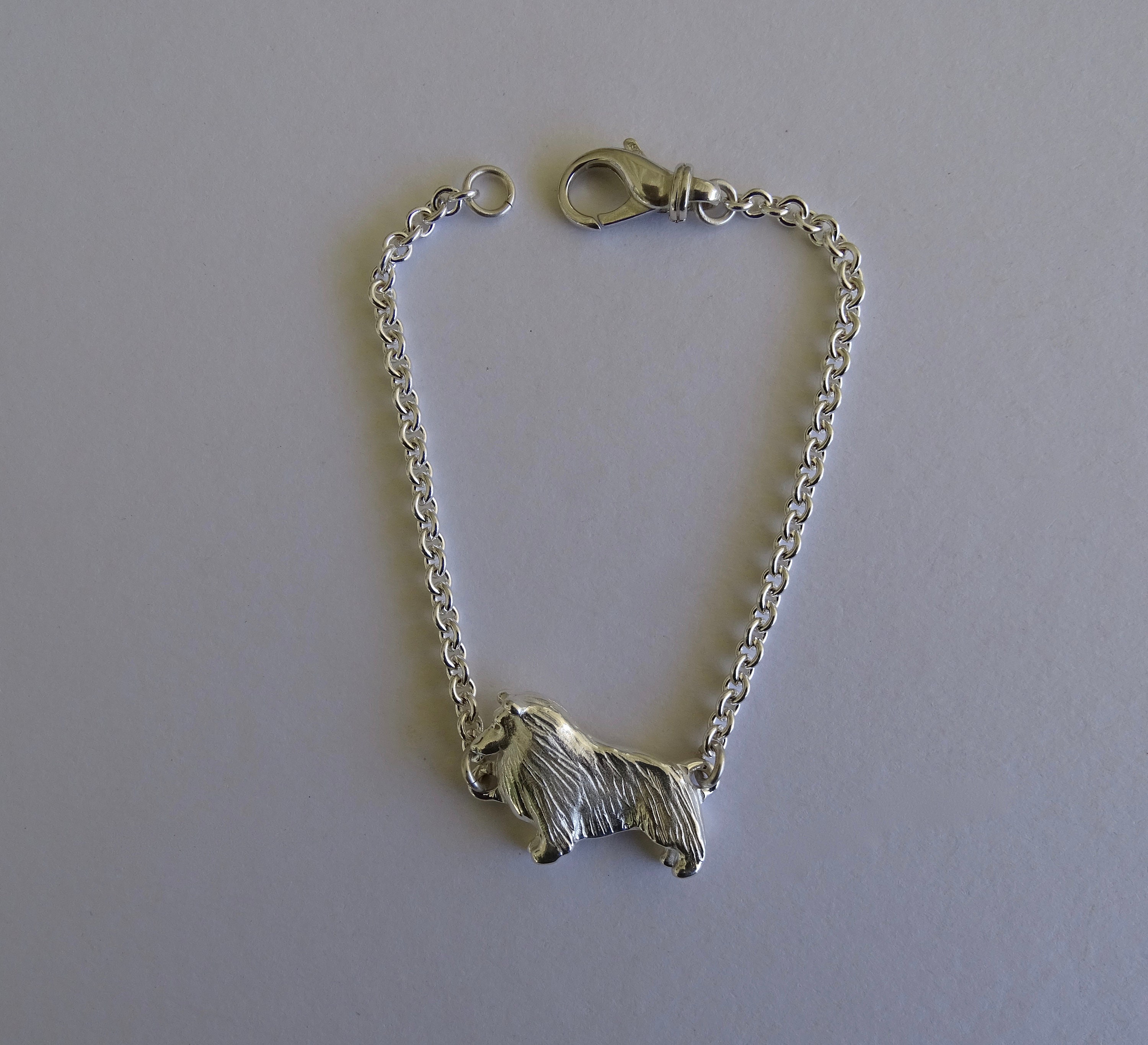 Small Sterling Silver Sheltie / Shetland Sheepdog Standing Study ...