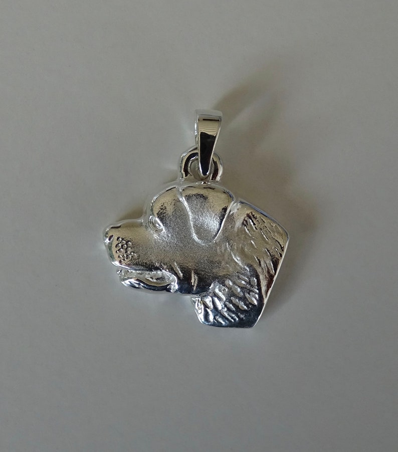 Sterling Silver Rottweiler Head Study Pendant - Etsy