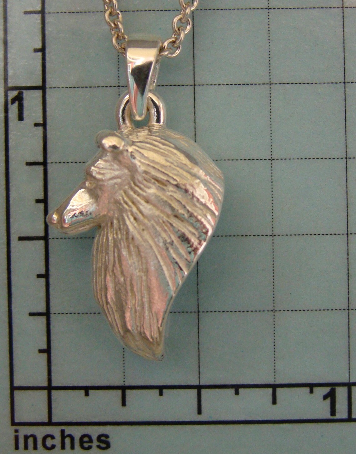 Sterling Silver Sheltie / Shetland Sheepdog Head Study Ring - Etsy