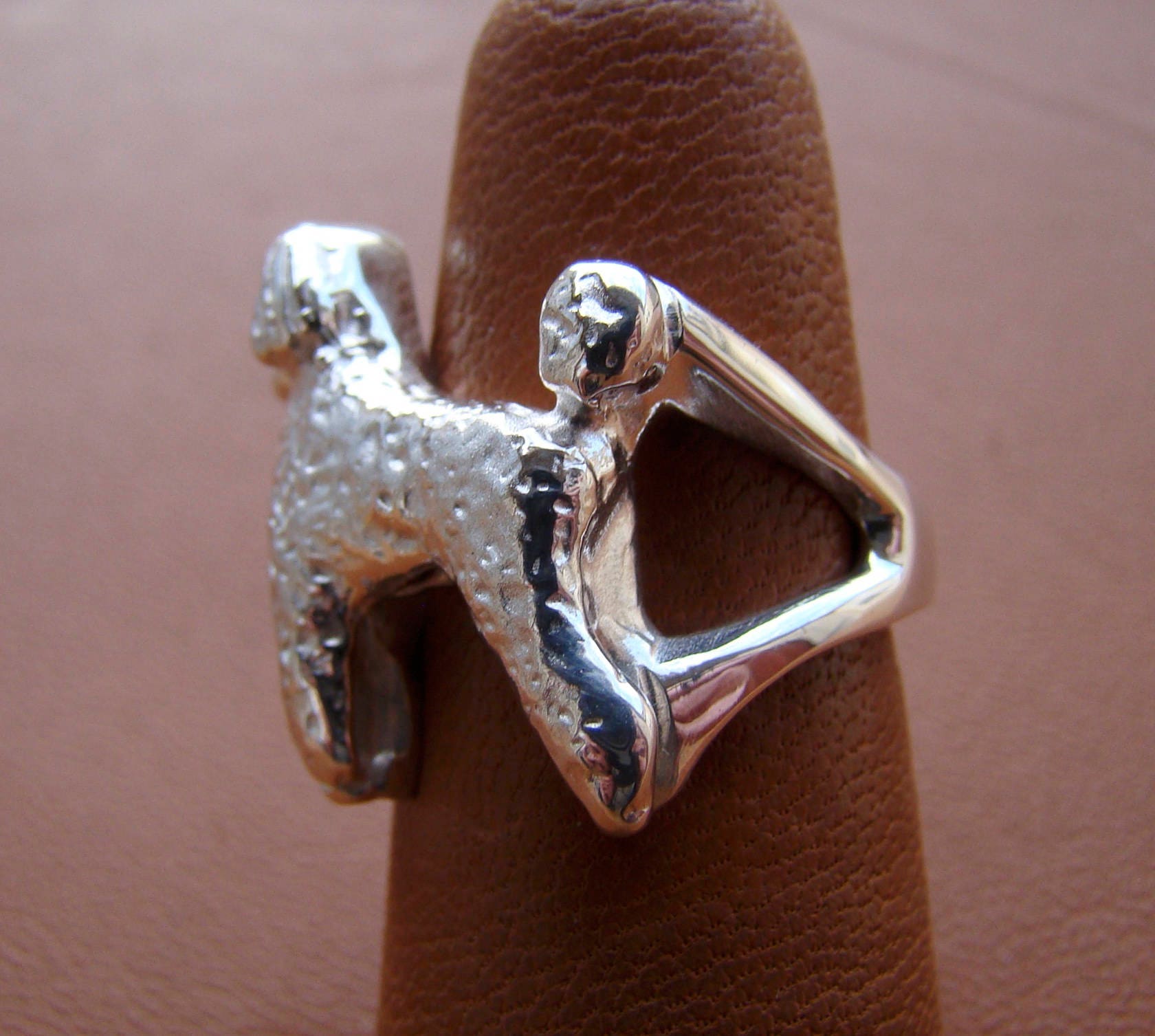Sterling Silver Poodle Standing Study Ring - Etsy