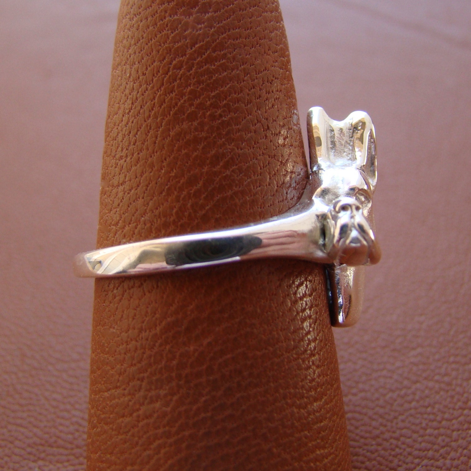 Small Sterling Silver Boxer Head Study Ring - Etsy