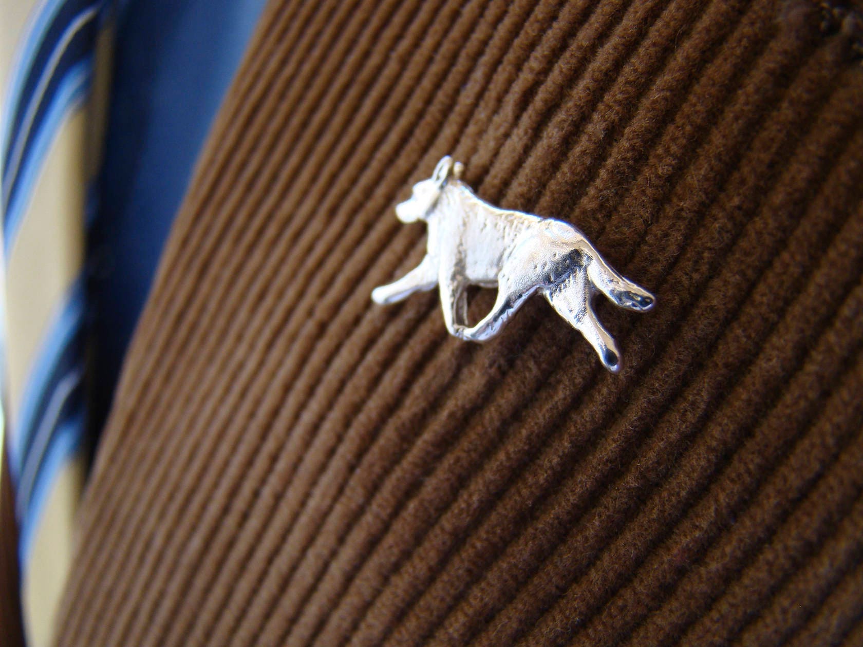 Small Sterling Silver Australian Cattle Dog Lapel Pin | Etsy